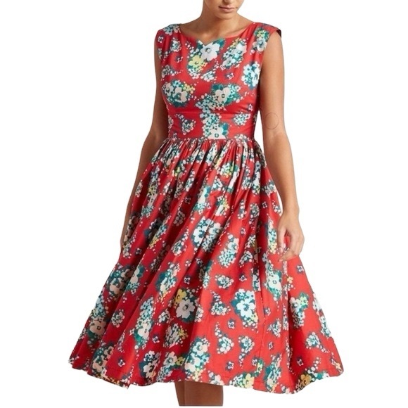 Modcloth | Dresses | Modcloth Sleeveless Fit And Flare Midi Dress In ...